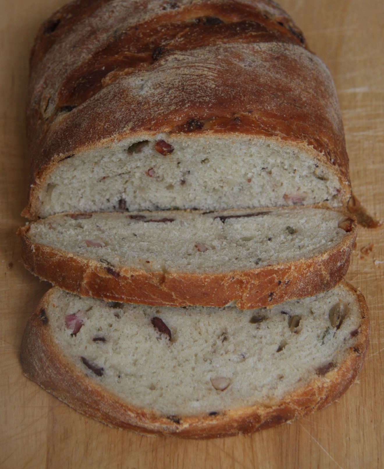 Pancetta and Mixed Olive Bread – lovinghomemade